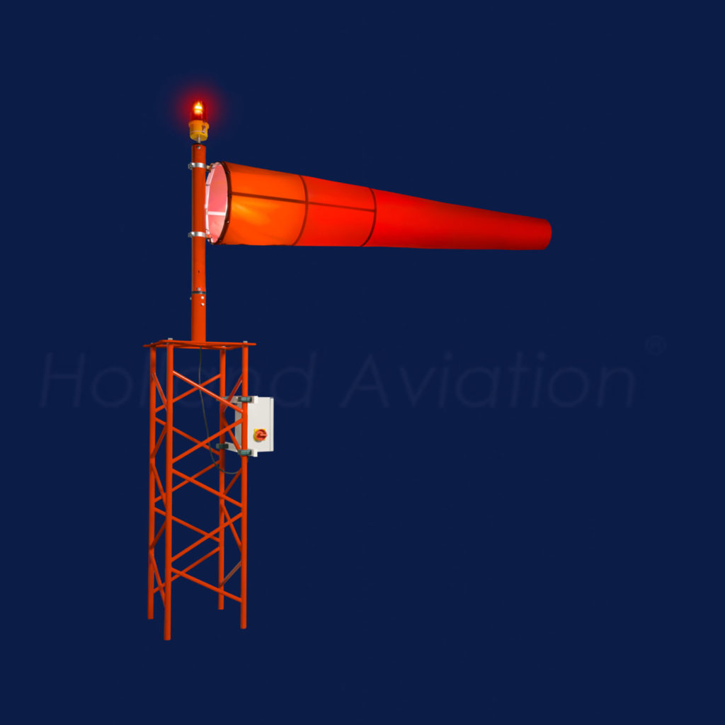 L806 Exel FAA Internally Lighted Windsock Assembly - Holland Aviation