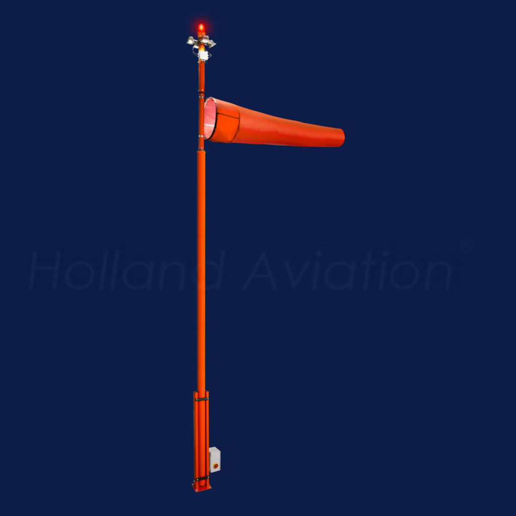 L807 style FAA Double Lighted Windsock - Holland Aviation